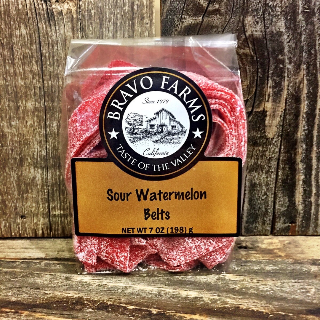 Sour Watermelon Belts 7oz – Bravo Farms
